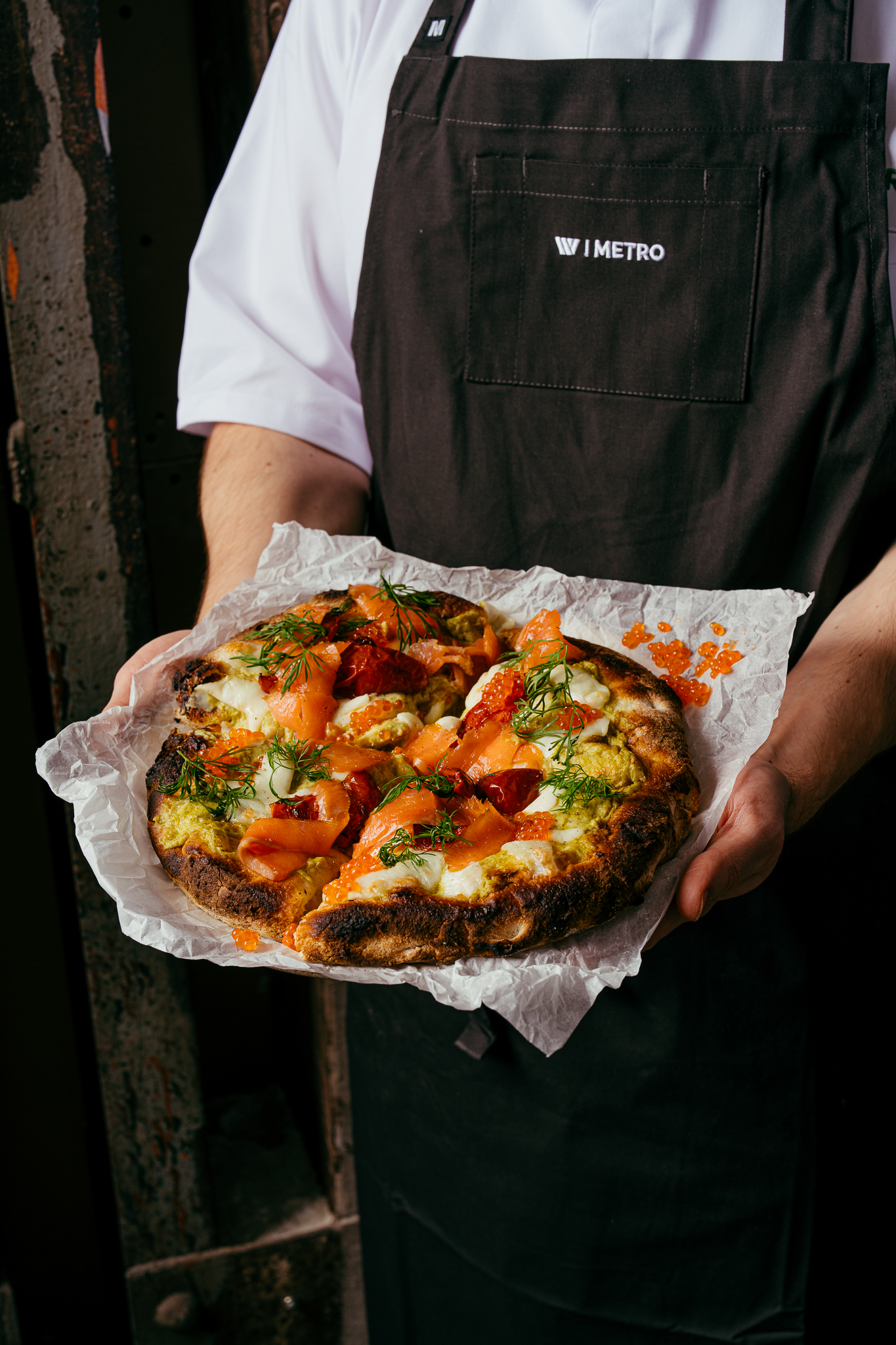 Demo kitchen - Kylmäsavulohipizza