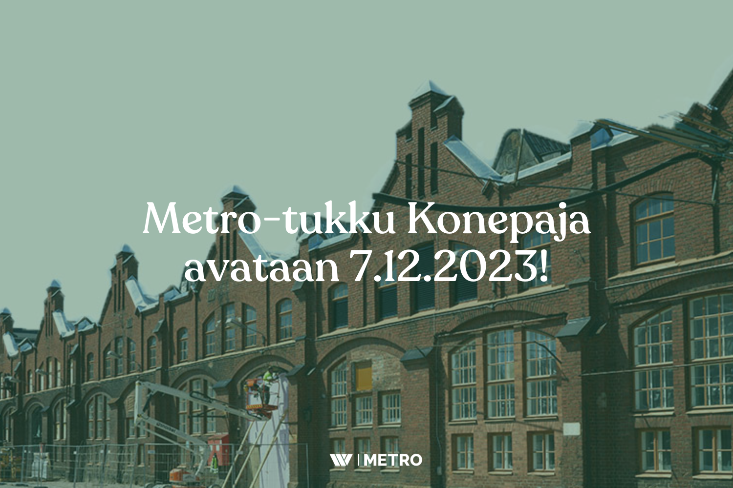 Metro-tukku Konepaja aukeaa - liity asiakkaaksi